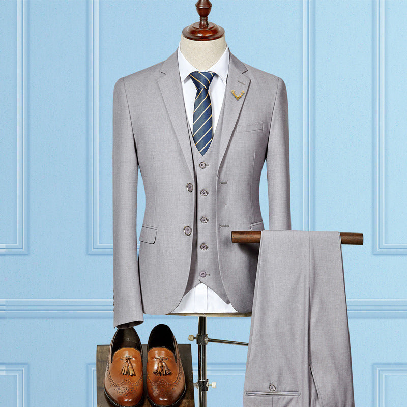 Slim Fit Wedding Suits For Men Custom Made Mens 3 Piece Suit – Bloomjay
